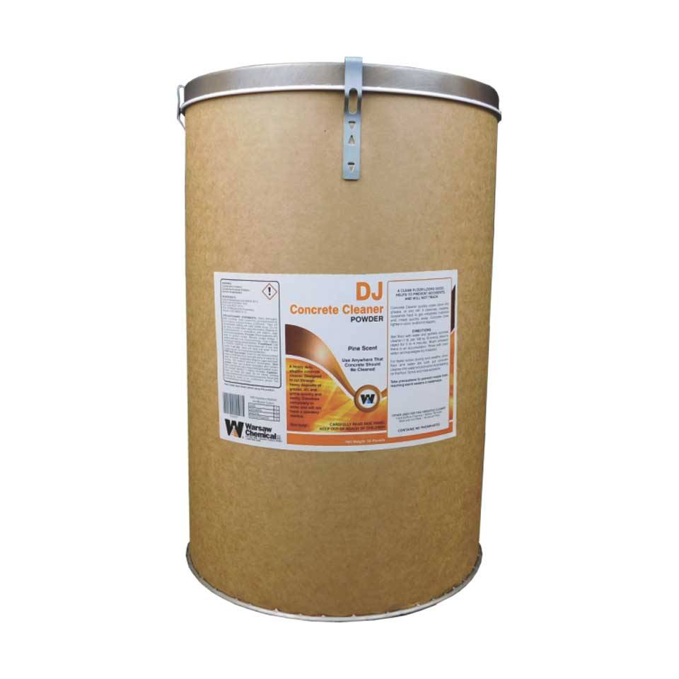 #DJ Concrete Floor Cleaner Orange Powder 50lb Drum – Denco Distributing